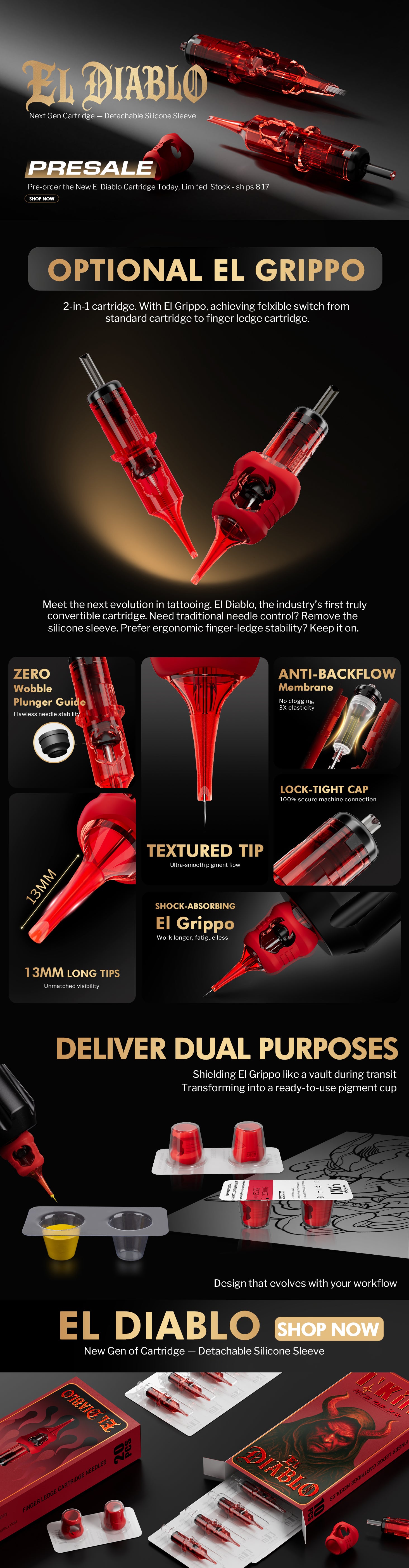 Cartuccia INKin El Diablo Finger-Ledge in Arrivo Presto – INKin Tattoo ...