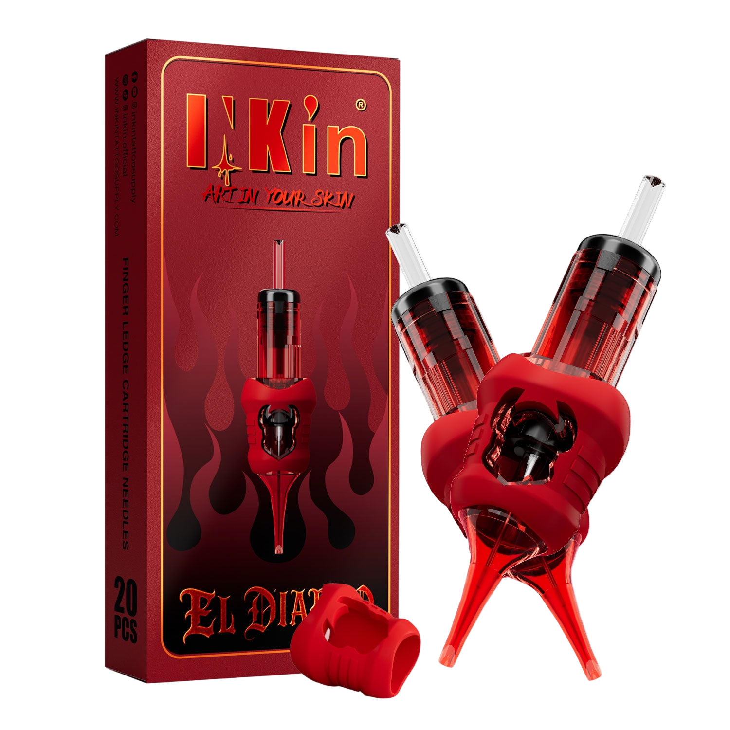 INKin El Diablo Finger Ledge Tattoo Cartridges Needles (20pcs) – INKin ...